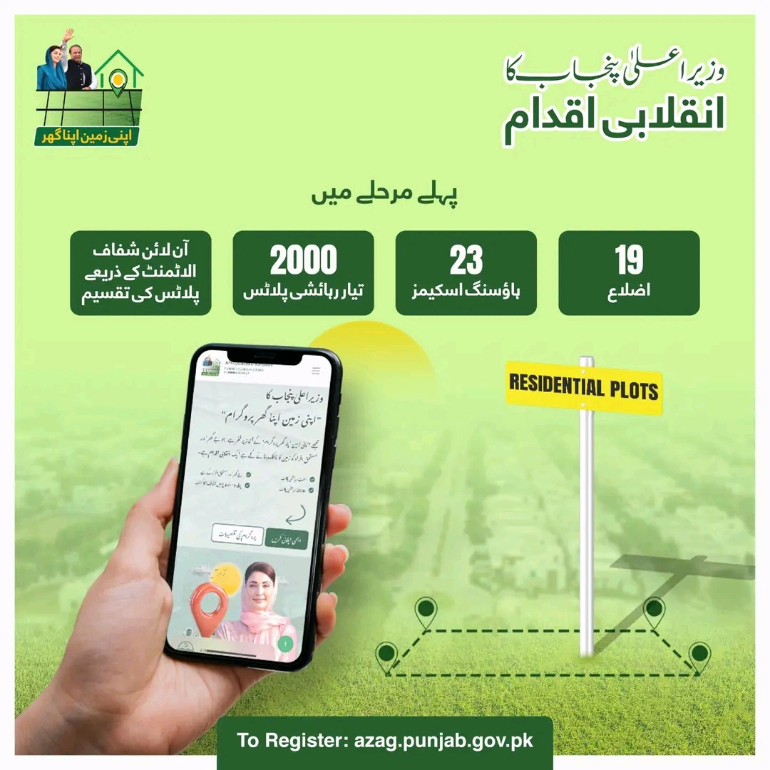 Apni Zameen Apna Ghar Azag Program Apply Online azag.punjab.gov.pk ...